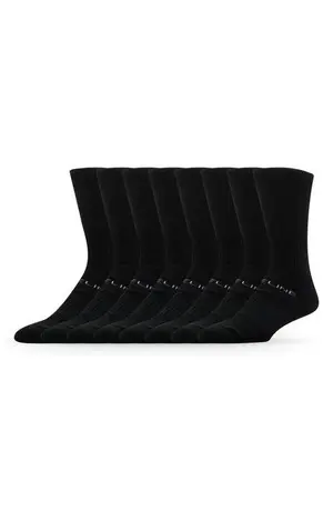 STRIDELINE Premium Crew Socks Pack - Black