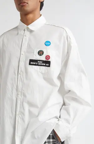 UNDERCOVERISM Embroidered Patch Button-up Shirt