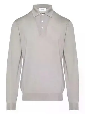 LARDINI Long-sleeve Polo Shirt - Neutrals