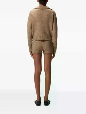 Pinko Nibani Rhinestone-embellished Sweater - Brown