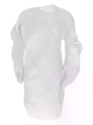 Issey Miyake Ribbed Asymmetrical Top