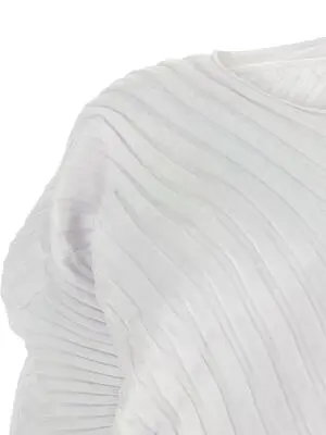 Issey Miyake Ribbed Asymmetrical Top