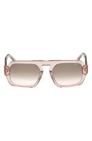 Abercrombie 53mm Navigator Sunglasses - Shiny Beige/blush Lens