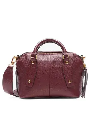 Rag & Bone Gramercy Small Satchel Bag - Garnet