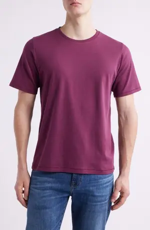 Rag & Bone Classic Tech Jersey T-shirt Rosewood