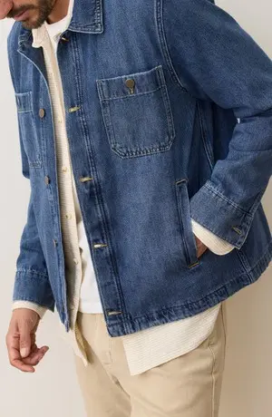 Marine Layer Patrick Denim Shirt Jacket - Dark Wash