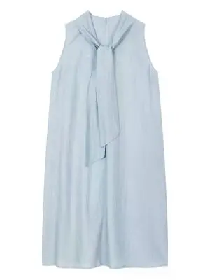 STUDIO TOMBOY Neck-tie Mini Dress - Blue
