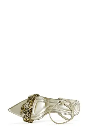AZALEA WANG Mael Ankle Strap Sandal - Gold