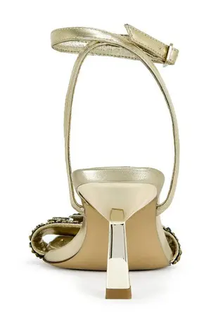 AZALEA WANG Mael Ankle Strap Sandal - Gold