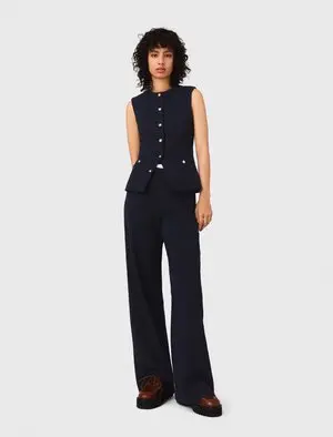 Maje Button Detailed Pants For Women