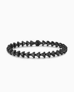 David Yurman Armory Link Bracelet - Black Diamond