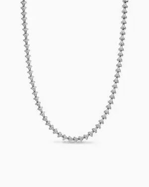 David Yurman Armory® Sterling Silver Necklace With Black Diamonds - Diamond