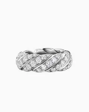 David Yurman Sculpted Cable Flex Band Ring - Multicolor