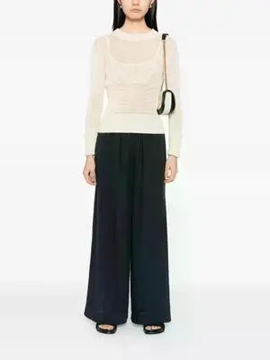 JAMES PERSE Linen Trousers - Blue