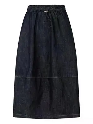 STUDIO TOMBOY Drawstring Denim Skirt