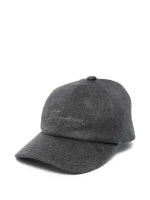 Jacquemus Logo-embroidered Baseball Cap - Grey