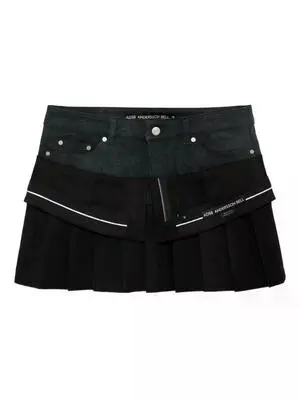 Andersson Bell Patchwork Skirt - Black