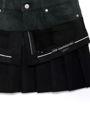 Andersson Bell Patchwork Skirt - Black