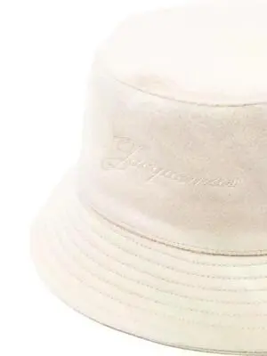 Jacquemus Embroidered Logo Bucket Hat