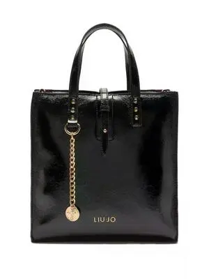 Liu Jo Patent Leather Satchel With Studs