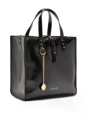 Liu Jo Patent Leather Satchel With Studs