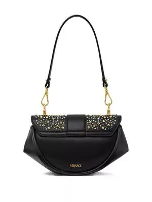 Versace Stud-embellished Shoulder Bag - Black