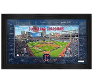 HIGHLAND MINT Cleveland Guardians 2025 Signatur E Field Frame - One-color