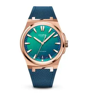 CZAPEK Rose Gold Antarctique Watch - Green