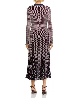 Simkhai Aliza Wavy Striped Skirt