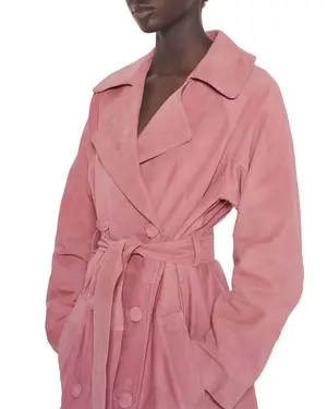 AS By DF Candy Supersuede Trench Coat