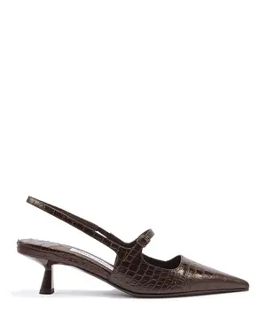 JIMMY CHOO Didi 45 Embossed Slingback Pumps