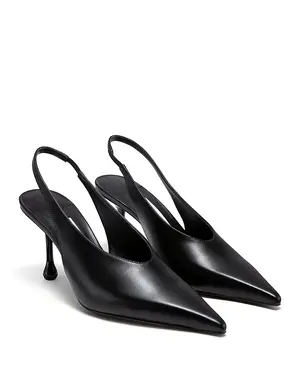 JIMMY CHOO Isa 80 Slingback Pumps - Black