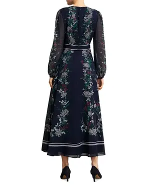 HOBBS LONDON Sia Silk Dress - Midnight