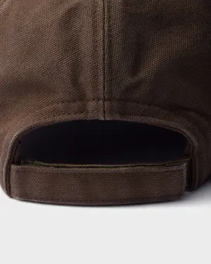 Prada Cotton Baseball Cap - Brown
