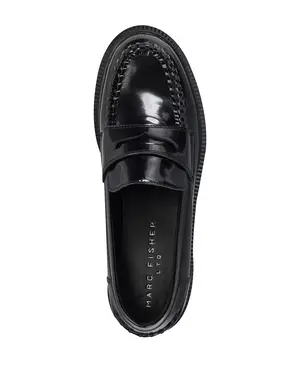 MARC FISHER LTD. Dagman Loafer Flats - Black
