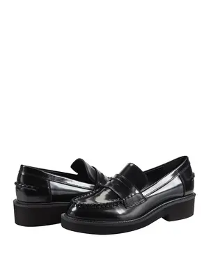 MARC FISHER LTD. Dagman Loafer Flats - Black