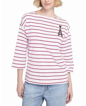 Red White Graphic Tee