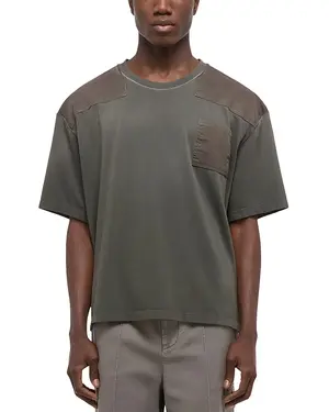Helmut Lang Relaxed Fit Patch Tee - Moss