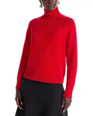 Michael Kors Turtleneck Wool Sweater - Crimson