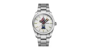 A BATHING APE Type 7 Bapex Shark Seijin Watch - Silver
