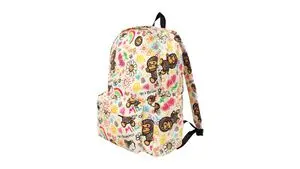A BATHING APE Baby Milo Large Backpack - Ivory