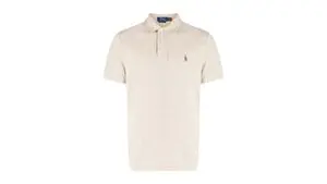 Polo Ralph Lauren Custom Slim Fit Short Sleeve Mesh Polo - Expedition Dune Heather