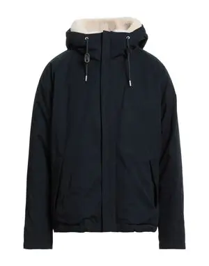 Sandro Cotton Jacket With Shearling Trim