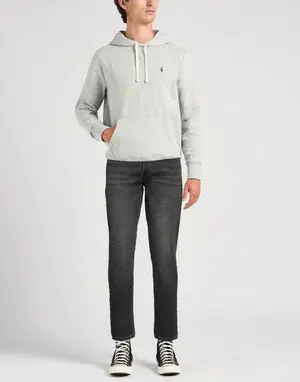 Hugo Jeans In Cotton Blend With Leather Trims - Black