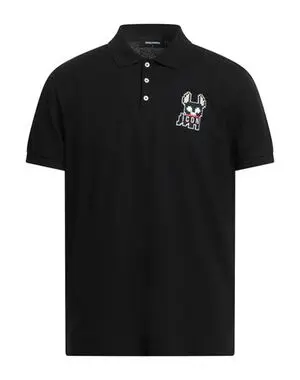 Dsquared2 Polo Shirt Size Cotton - Black