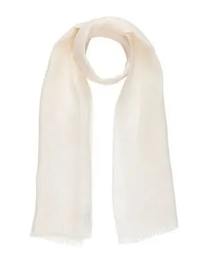 Max Mara Scarf Cream Linen - White