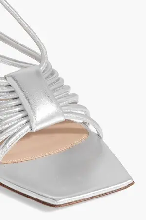 GIANVITO ROSSI Hellen 55 Metallic Slingback Sandals
