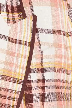 Zimmermann Checked Linen And Cotton-blend Blazer