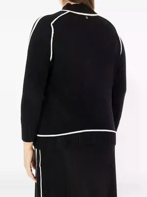 ELENA MIRO` High-neck Panelled Sweater