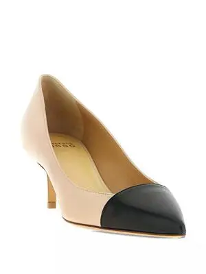 FRANCESCO RUSSO 55mm Contrast-toe Pointed Pumps